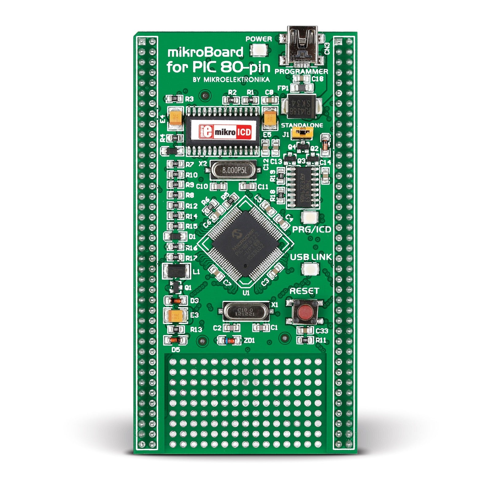 mikroBoard for PIC 80-pin with PIC18F8520 – MGSL