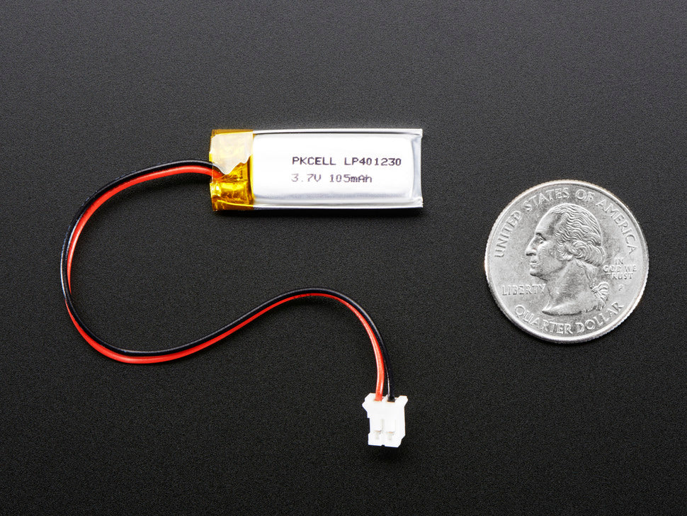 Lithium Ion Polymer Battery - 3.7v 100mAh – MGSL
